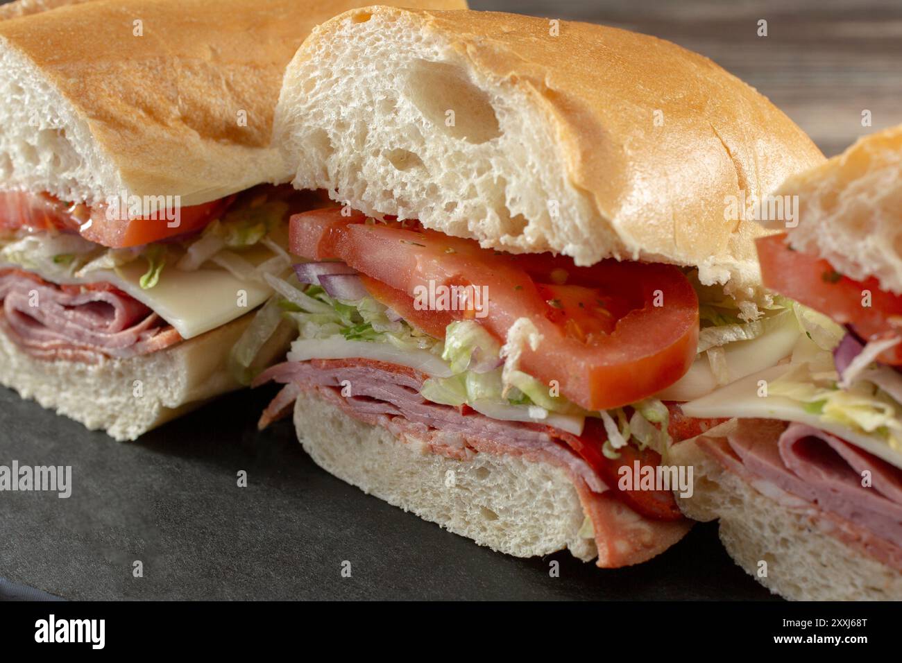 A closeup view of a halal Italian sandwich Stock Photo - Alamy