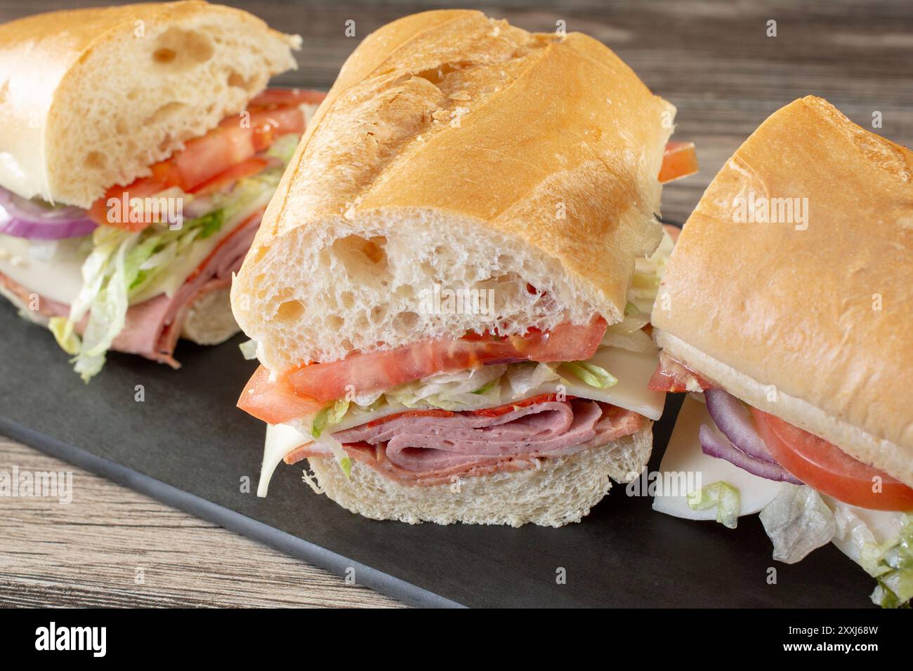 A closeup view of a halal Italian sandwich Stock Photo - Alamy