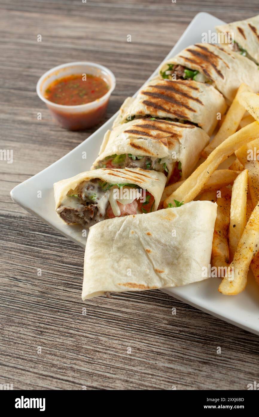 A view of a kefta wrap Stock Photo - Alamy