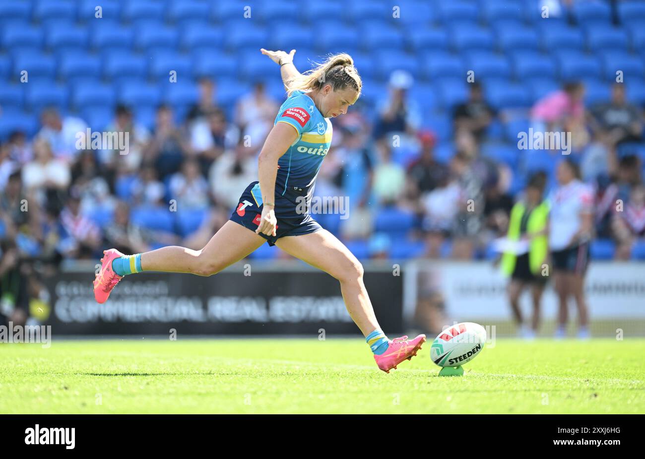 Gold Coast, Australia. 25th Aug, 2024. Lauren Brown of the Titans ...