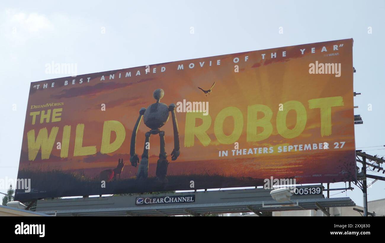 Los Angeles, California, USA 23rd August 2024 The Wild Robot Billboard ...