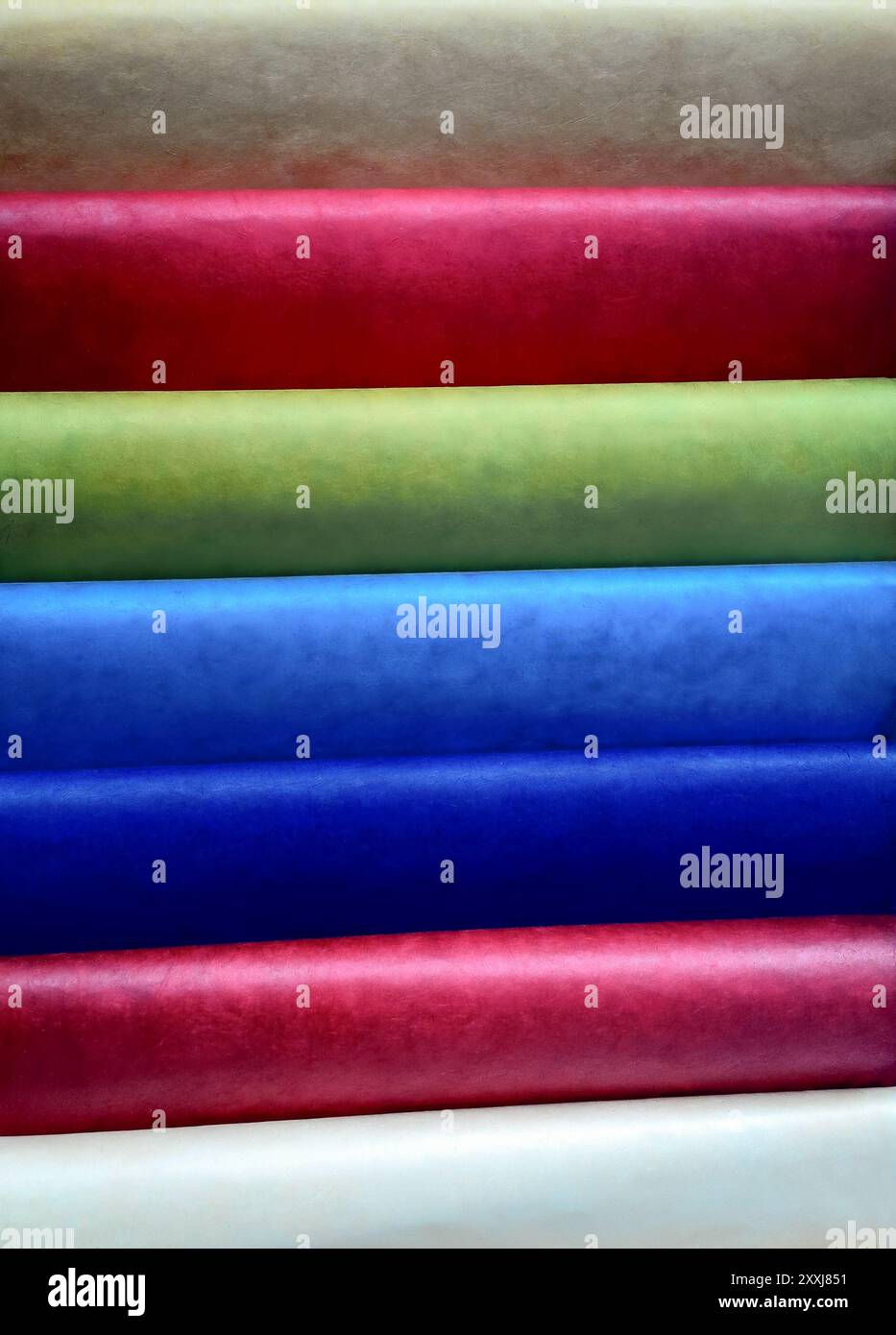 View with multi-colored paper in vertical format Stock Photo - Alamy