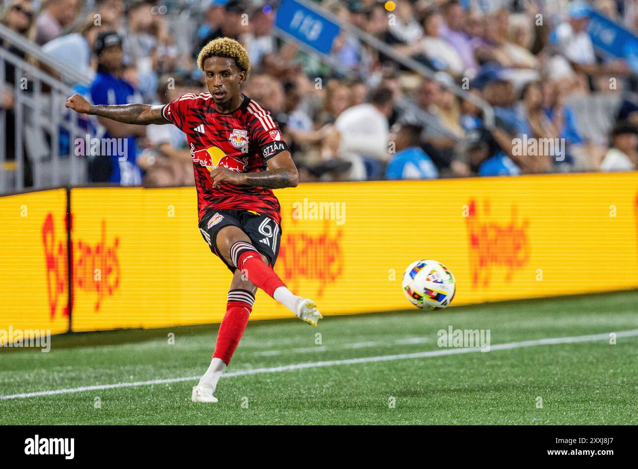 Charlotte, North Carolina, USA. August 24, 2024: New York Red Bulls ...