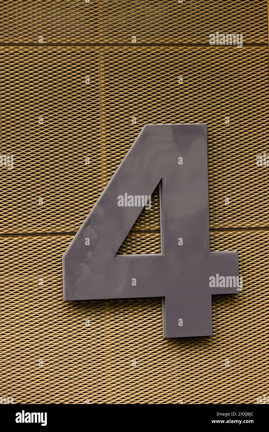 House number. The figure is four Stock Photo - Alamy