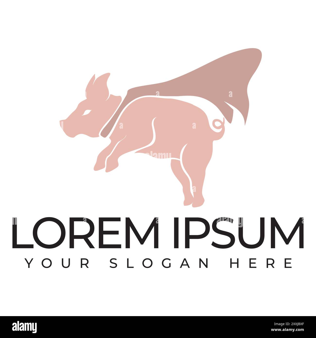 Pig logo vector illustrations design icon symbol Stock Vector Image ...