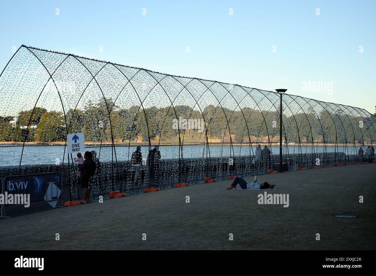 VIVID Sydney by day, Cathedral Of Light a sculpture installation in the ...