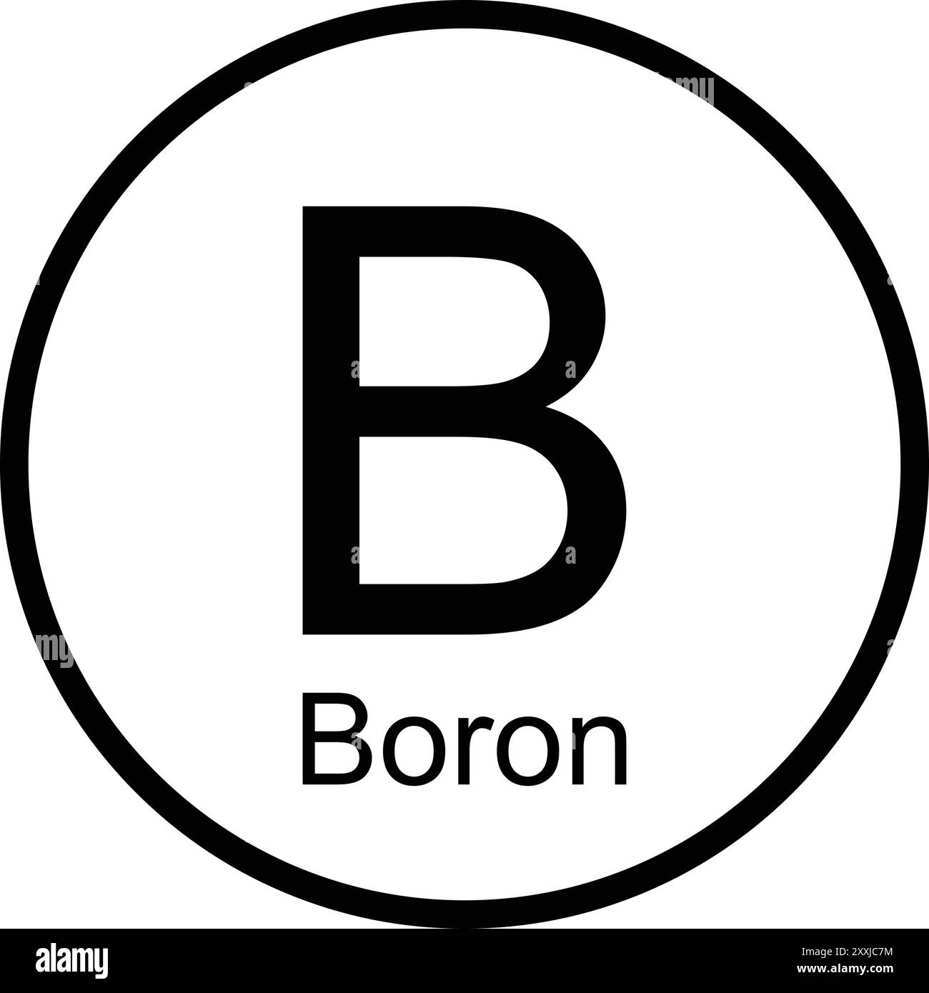 chemical periodic icon boron illustration design Stock Vector Image ...