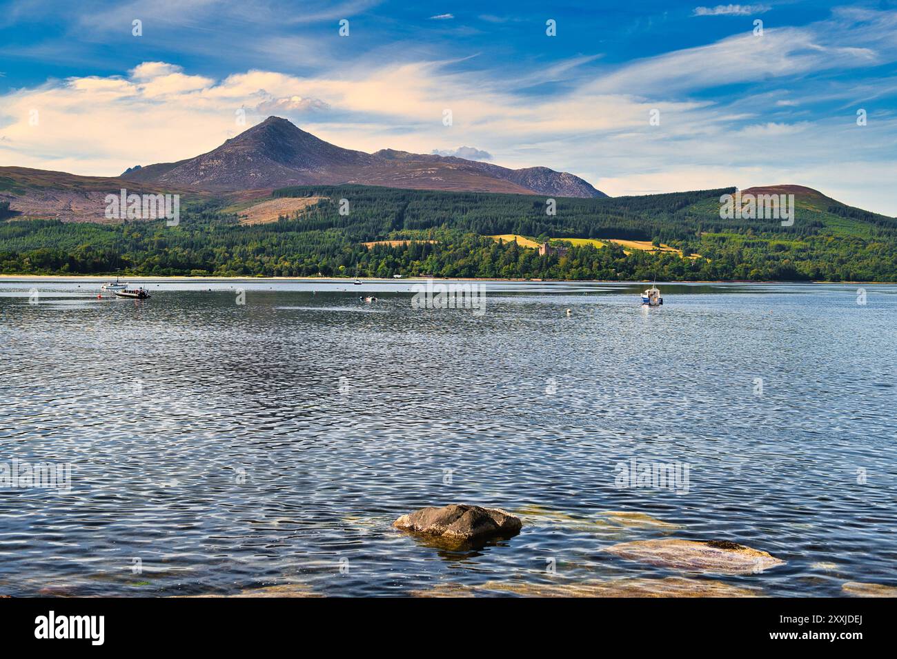 Goatfell, Isle of Arran, seen from Brodick Stock Photo - Alamy