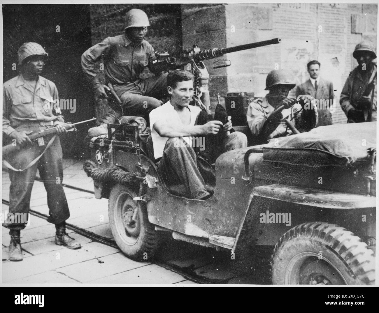 Tricky nazi captured german prisoner wearing civilian clothes Black and ...