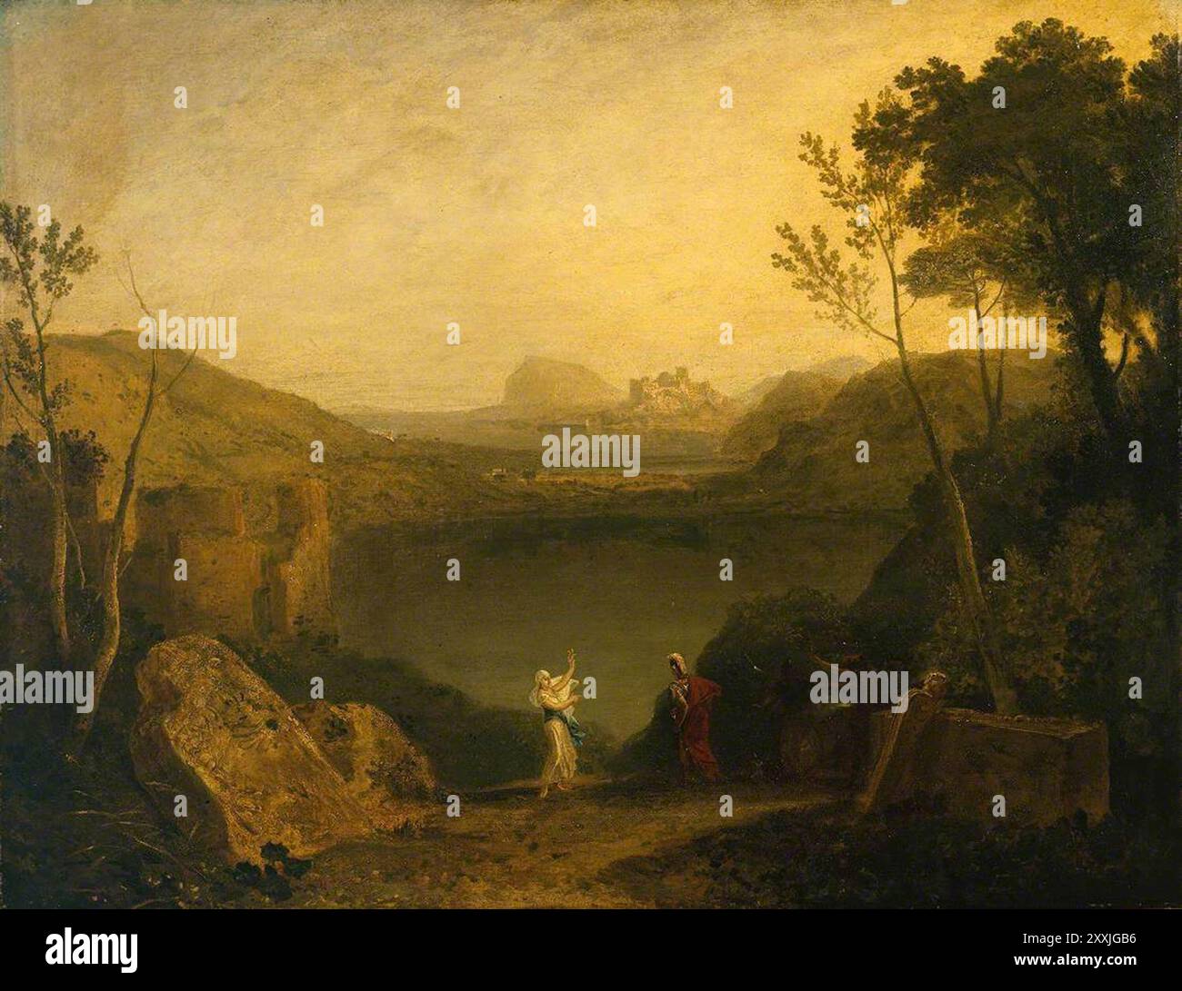 Turner, Joseph Mallord William; Aeneas and the Sibyl, Lake Avernus ...