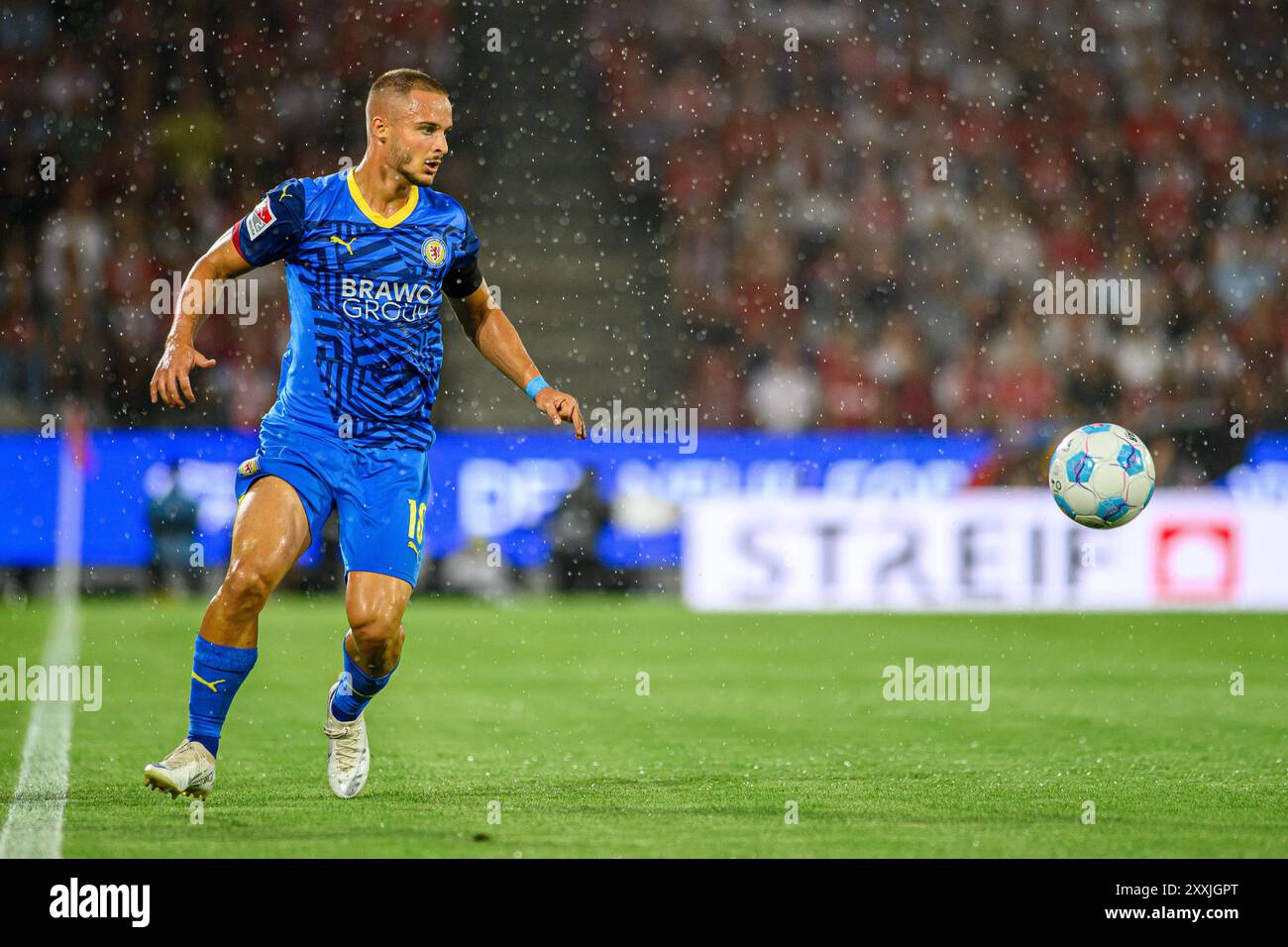 COLOGNE, GERMANY - 24 AUGUST, 2024: Marvin Rittmueller, The football ...