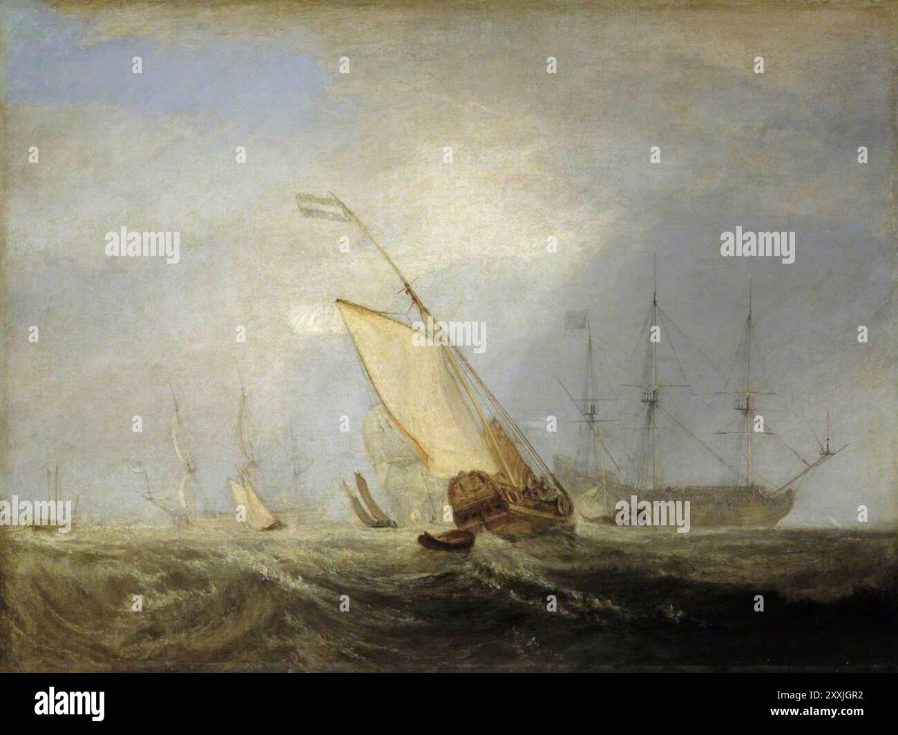 Turner, Joseph Mallord William, 1775-1851; Van Tromp Returning after ...