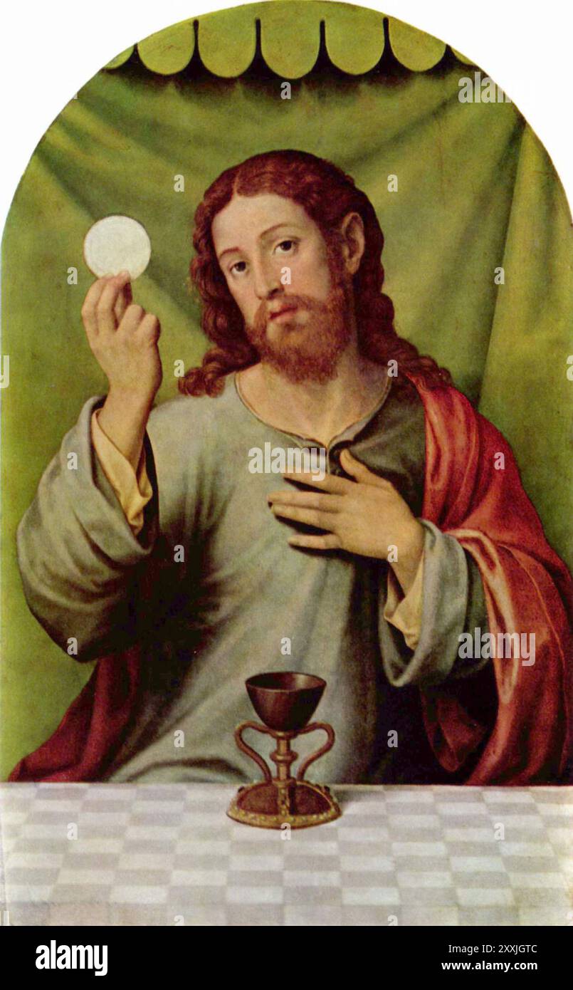 Eucharist Christ chalice holy grail last supper - Juan Vicente Macip ...