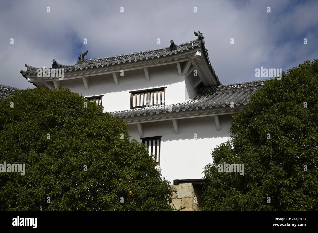 Scenic view of Hishi gate the largest Yagura-mon turret gate serving as ...