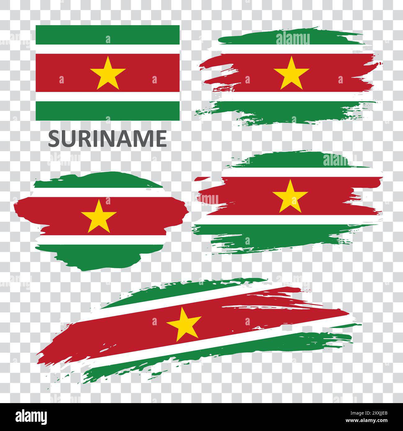 Set of flags of Suriname Stock Vector Image & Art - Alamy
