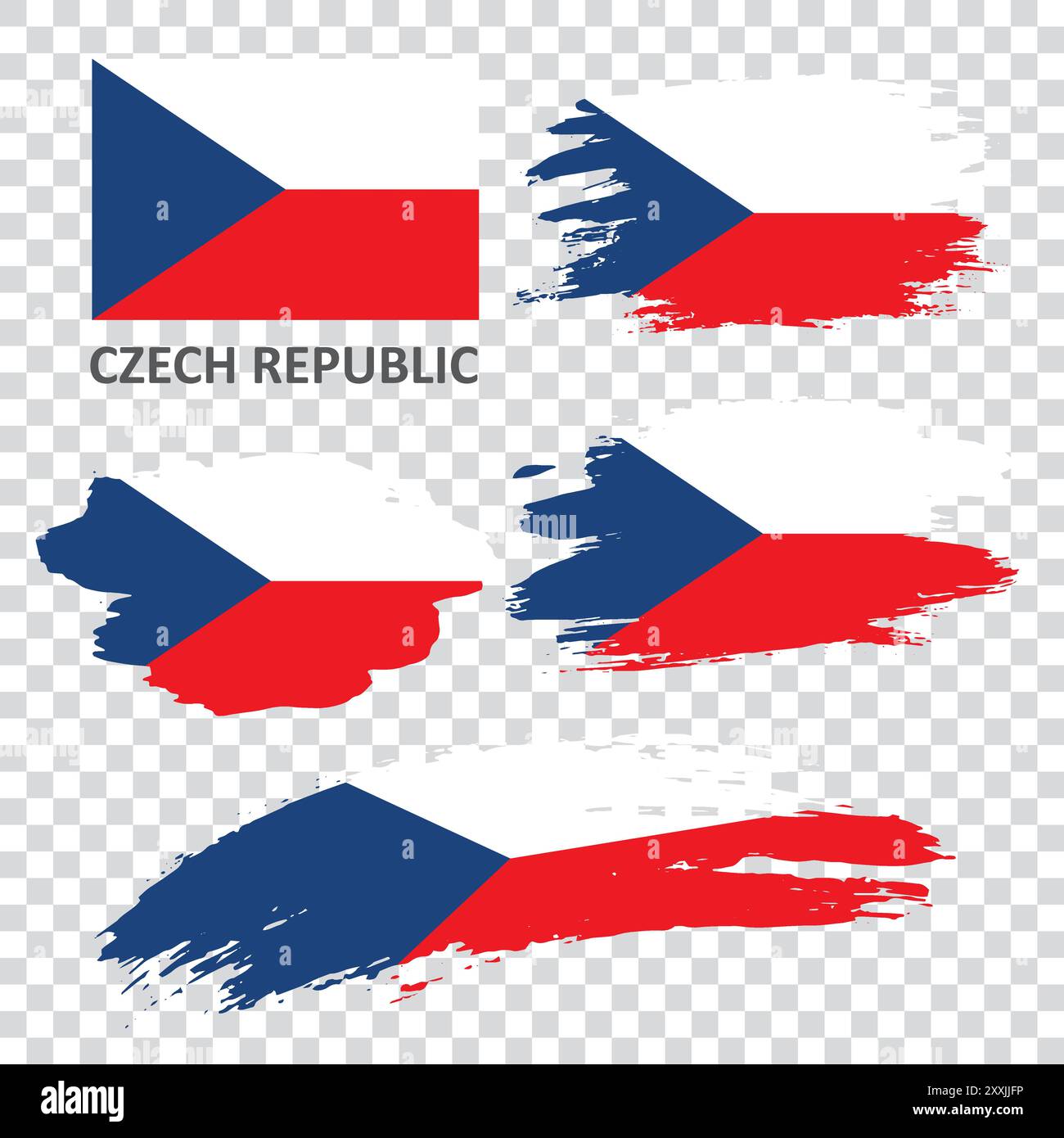 A set of flags of the Czech Republic Stock Vector Image & Art - Alamy