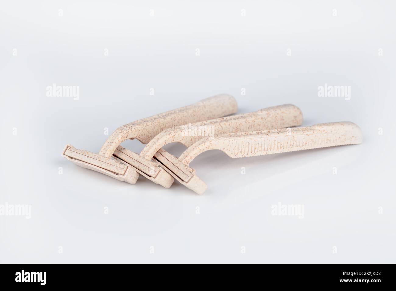 Collection of disposable razor isolated on white background. razor to ...