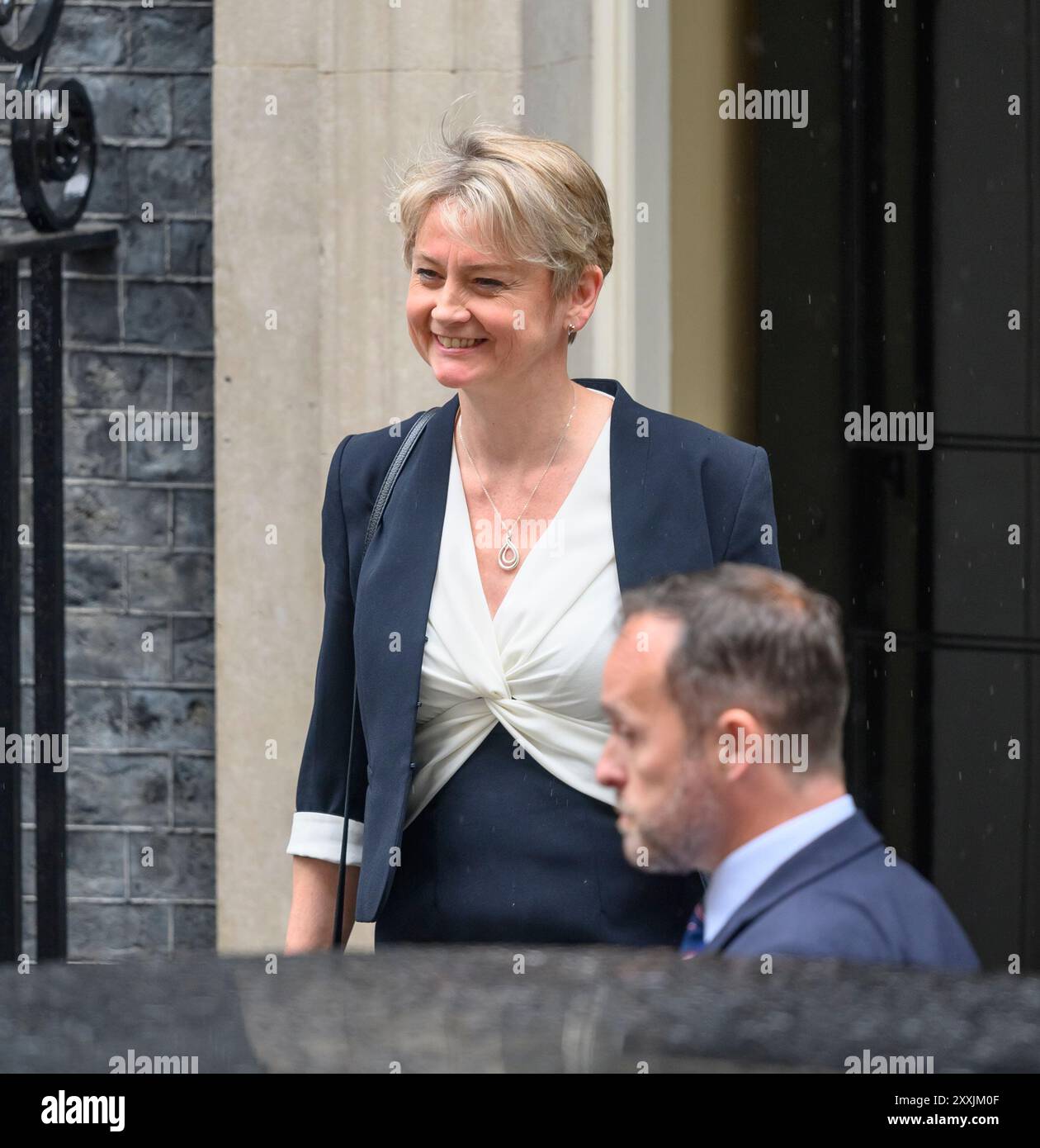 Yvette Cooper MP - Home Secretary - leaving 10 Downing Street after ...