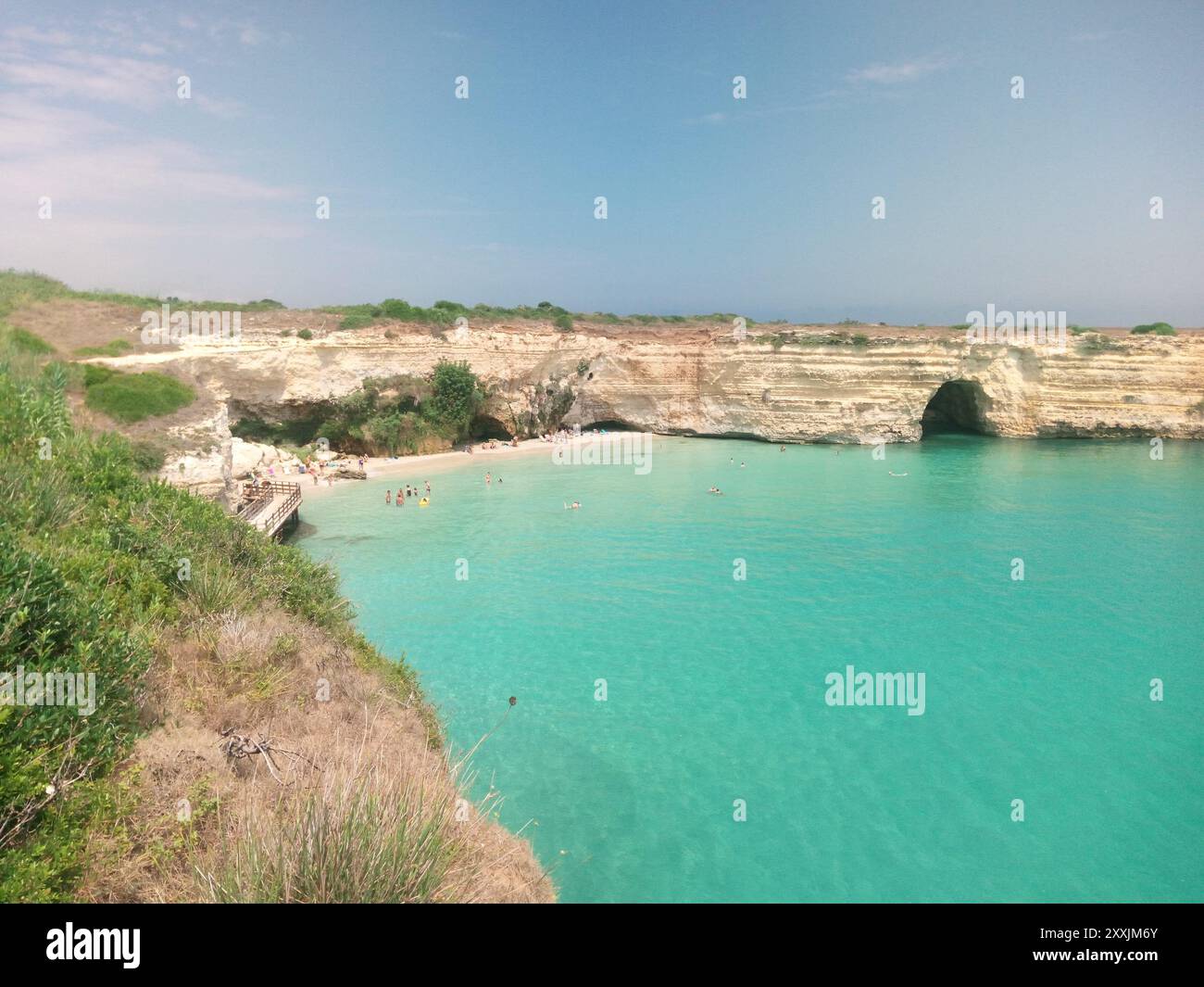 View of a heavenly beach near Otranto, Puglia Stock Photo - Alamy