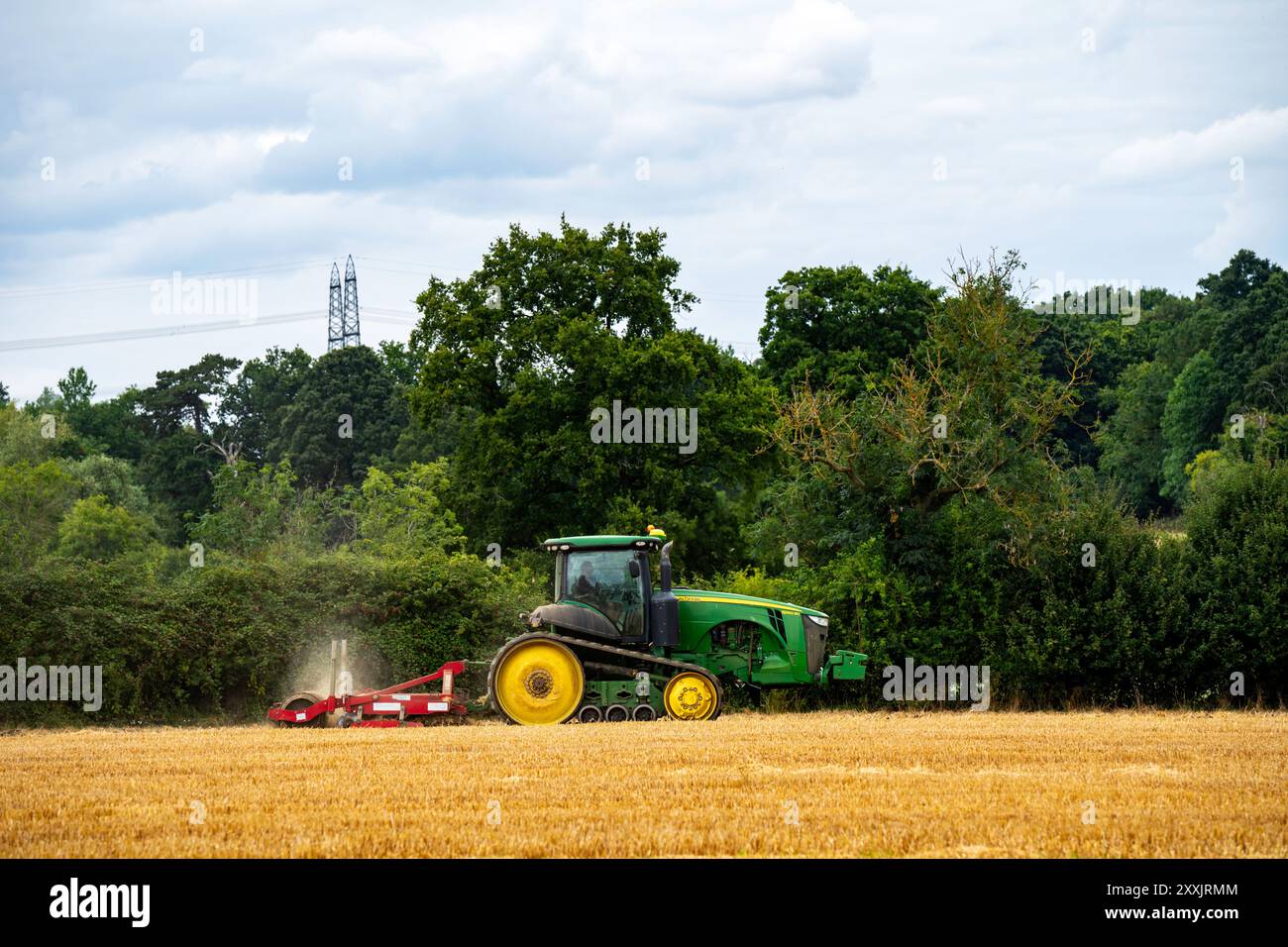 John deere 8360rt caterpillar tractor with discs hi-res stock ...