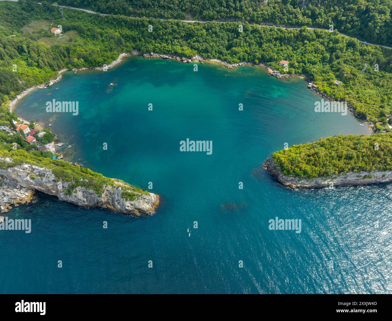 Gideros Bay, which bears the traces of the Genoese, where pirates took ...