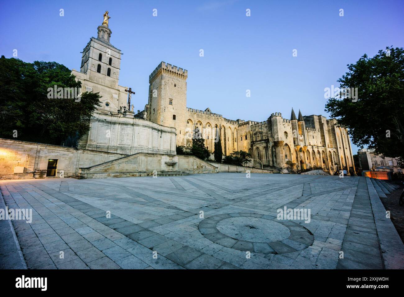 Palace of the Popes, medieval gothic, Avignon, France, Europe Stock ...