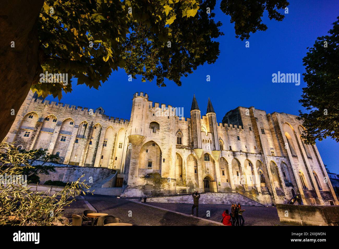 Palace of the Popes, medieval gothic, Avignon, France, Europe Stock ...