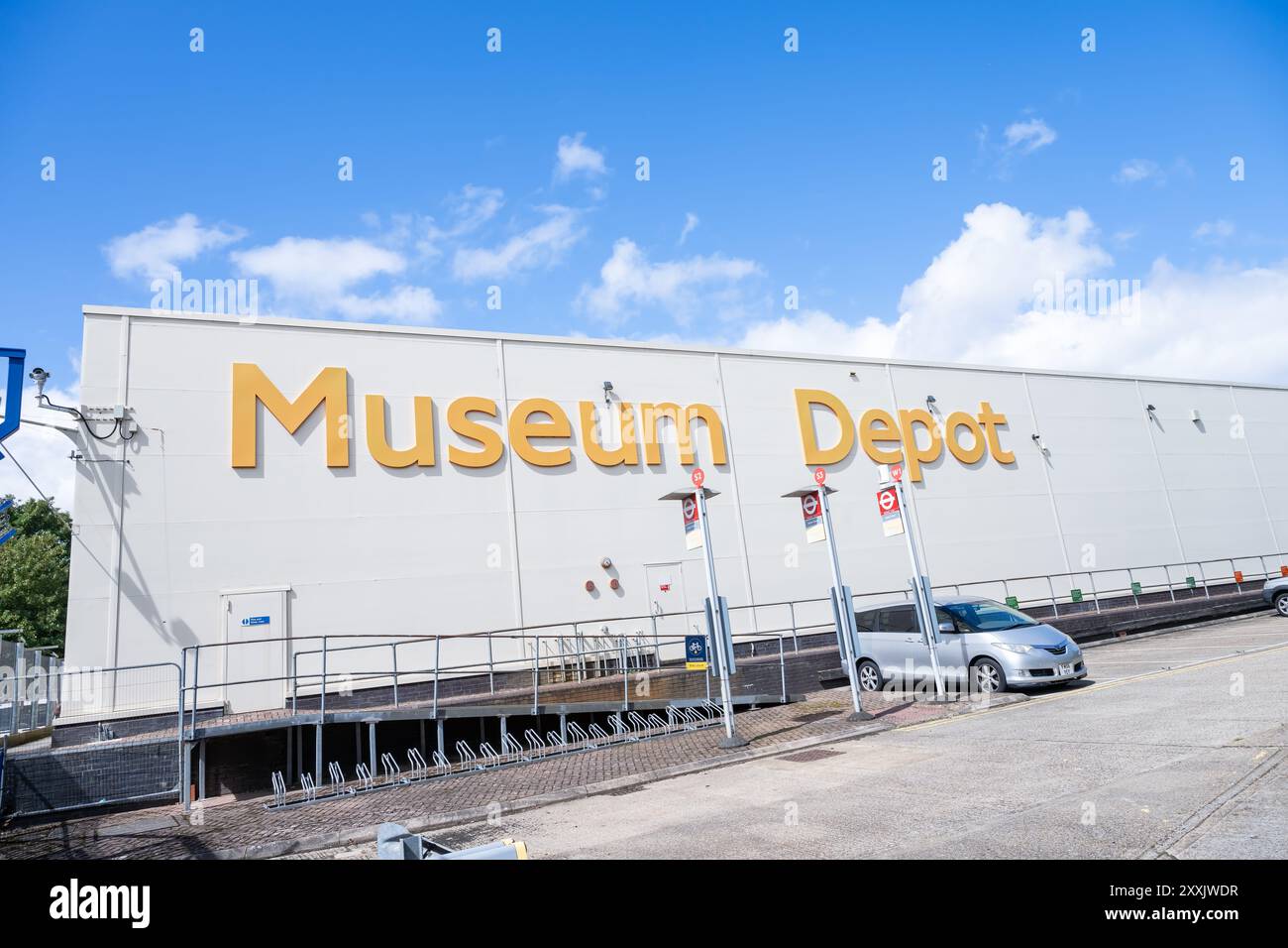 Design Icons tour at the London Transport Museum Depot, Acton, London Stock Photo - Alamy