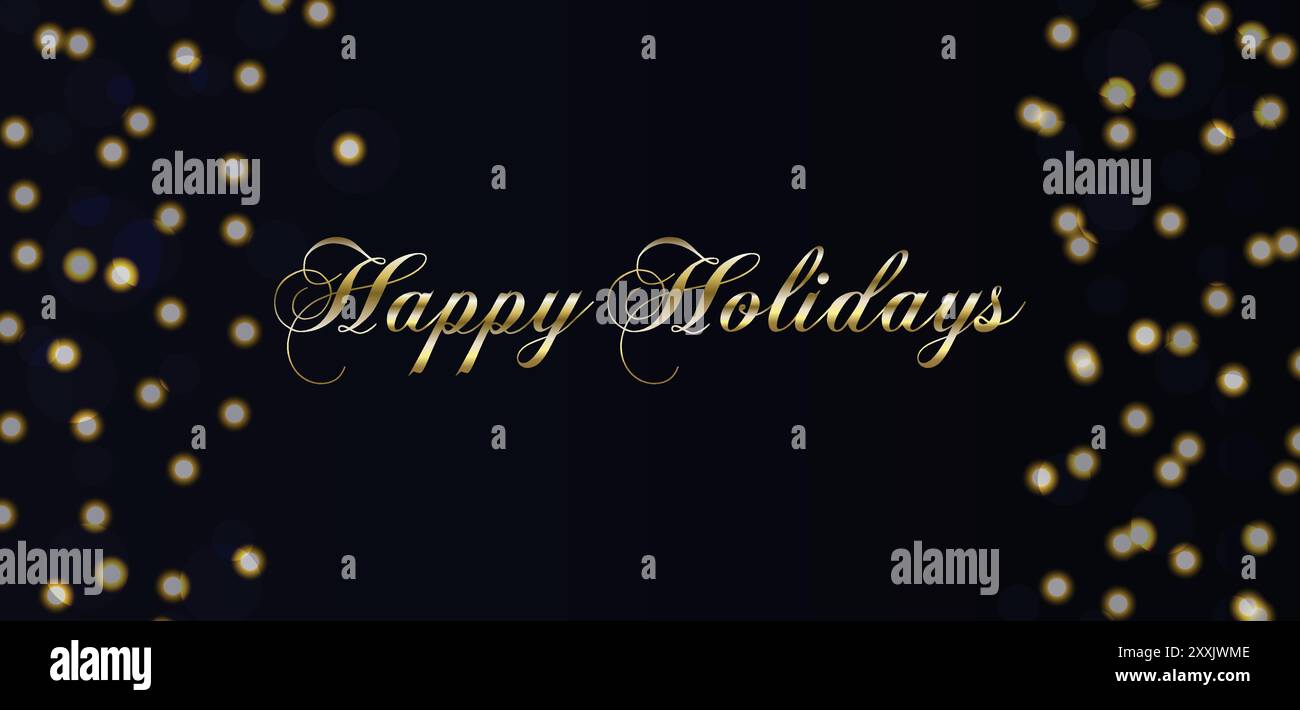 Festive Cheer Wishing You Happy Holidays Stock Vector Image & Art - Alamy