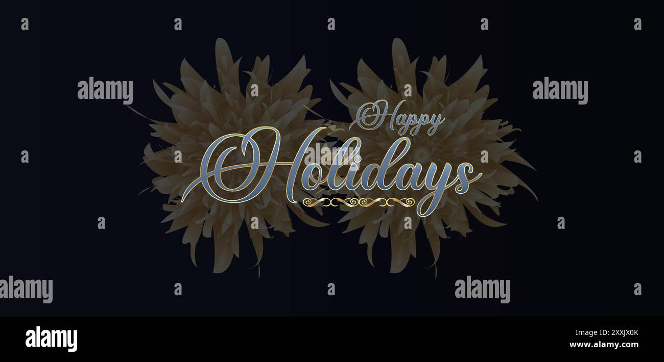Festive Cheer Wishing You Happy Holidays Stock Vector Image & Art - Alamy