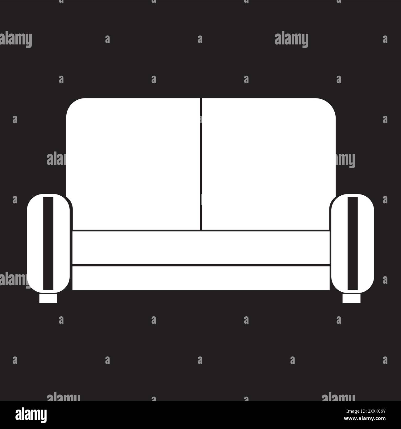 sofa chair icon vector illustration simple design Stock Vector Image ...