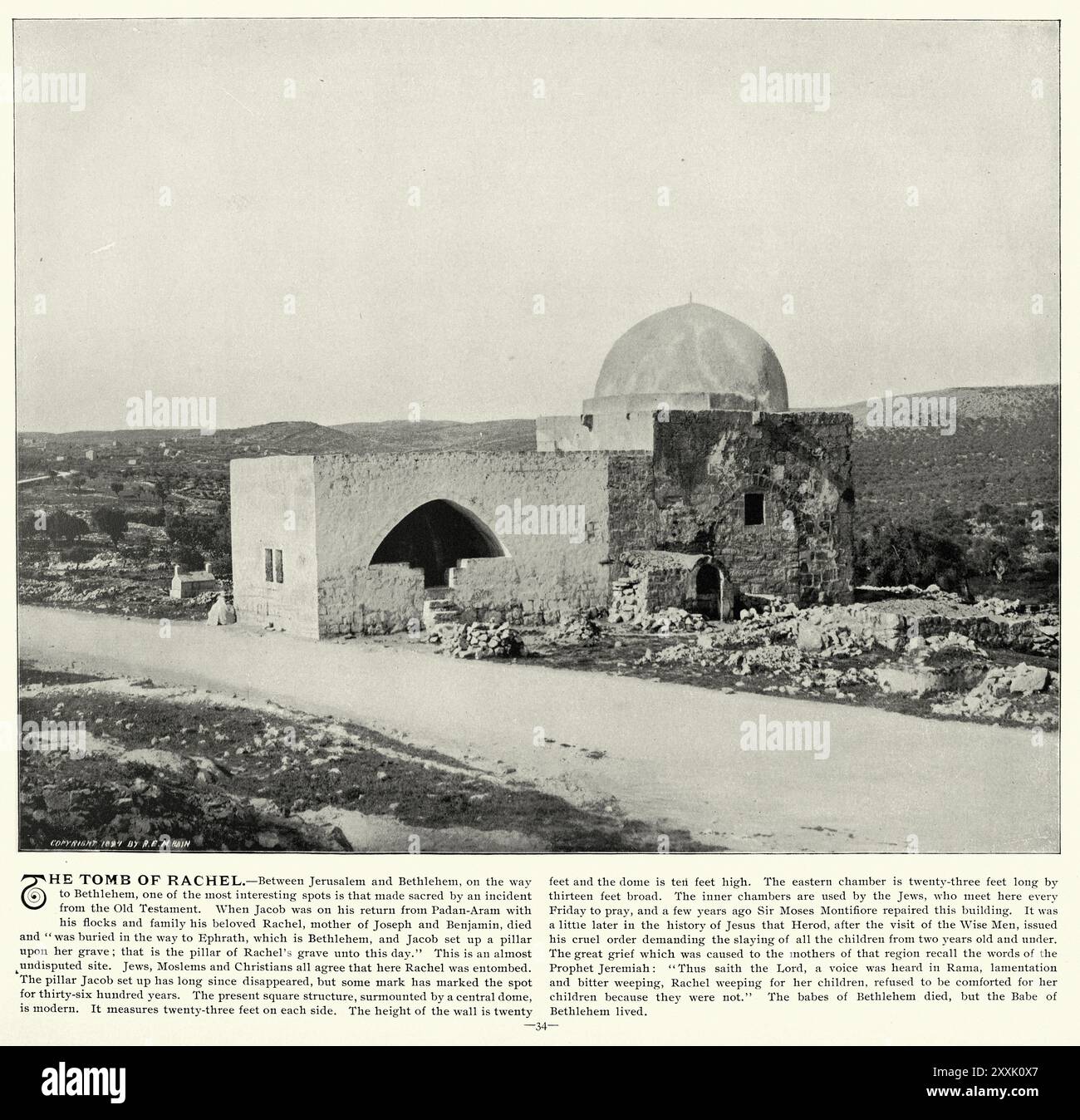 Rachel's Tomb near Bethlehem, a site revered as the burial place of the ...