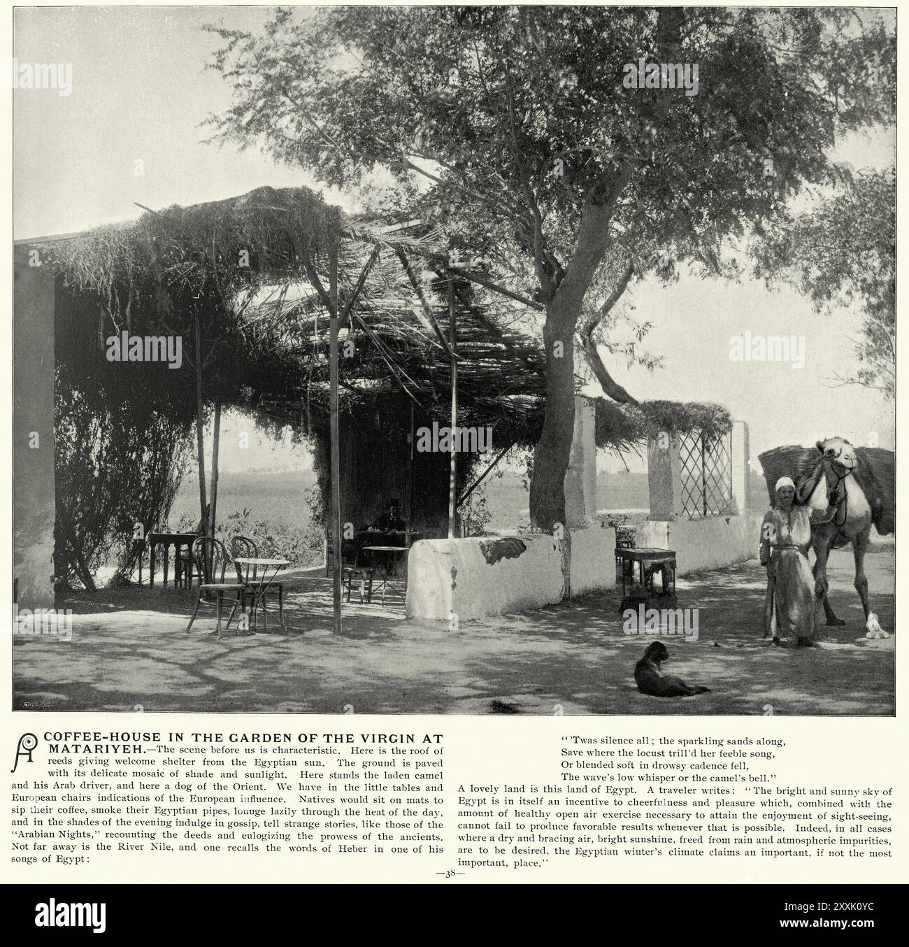 Coffee house in Garden of the Virgin at Matariyeh, where Joseph lived ...