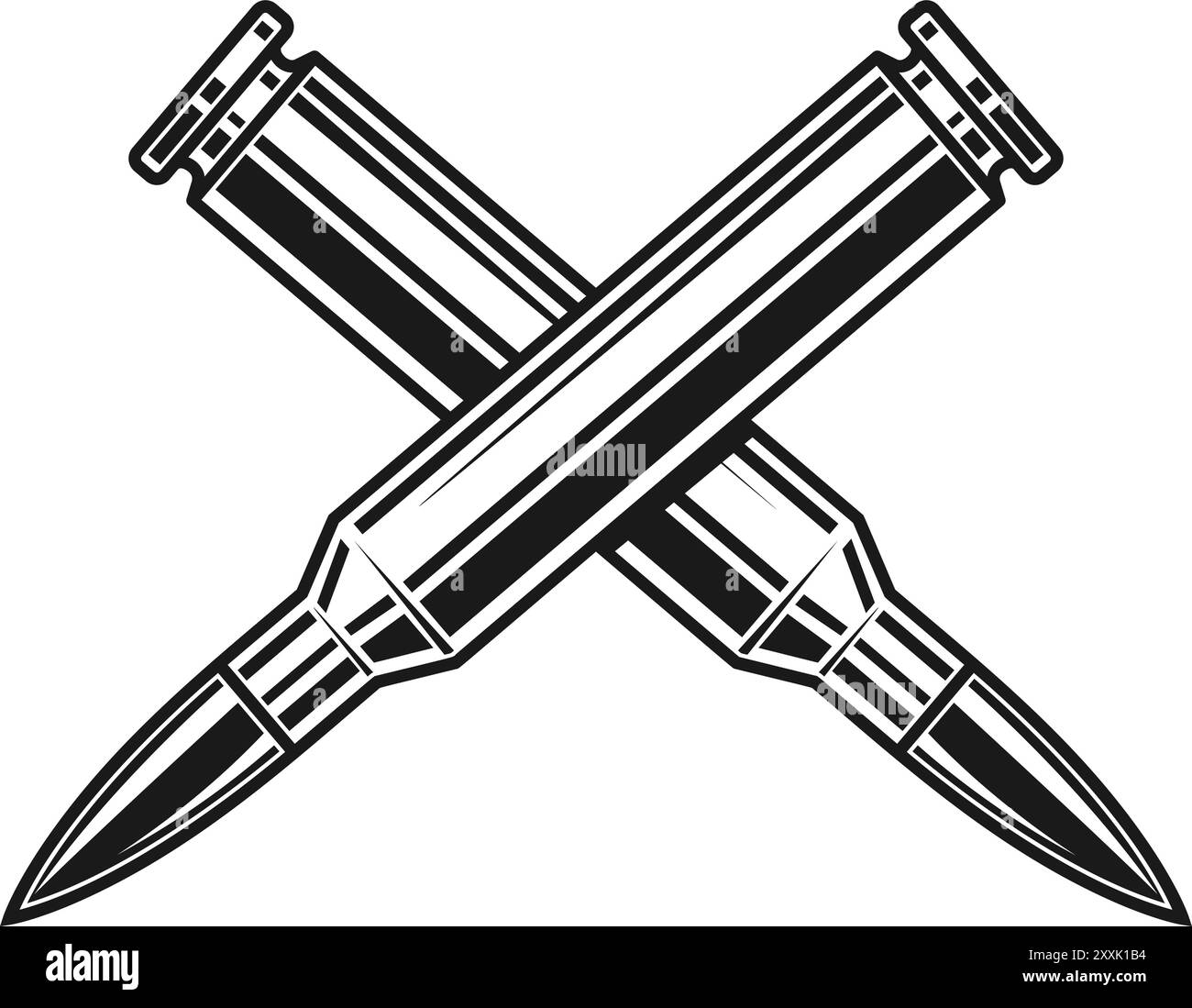 Cartridges of the kalashnikov Stock Vector Images - Alamy