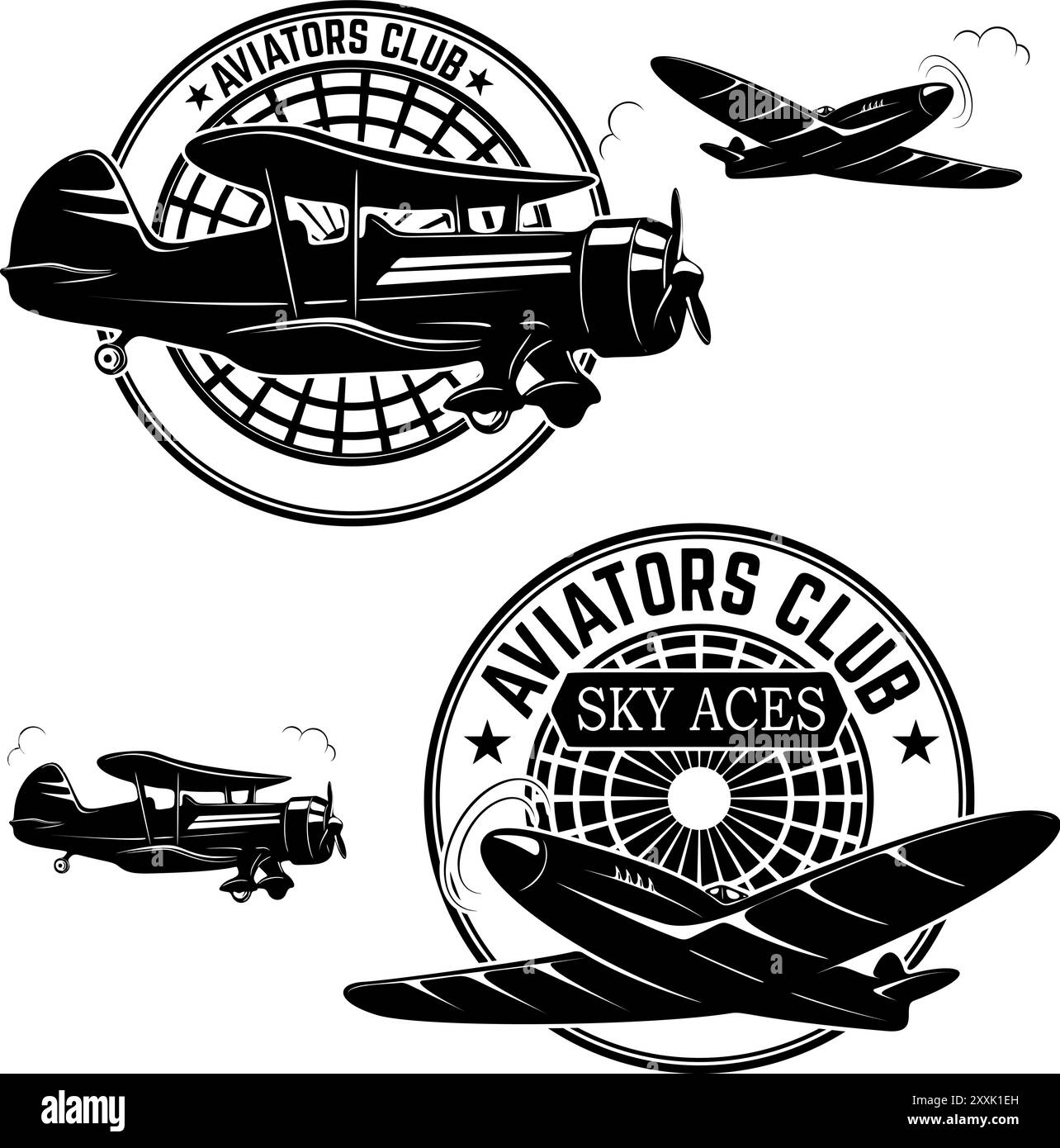 Aviators view Stock Vector Images - Alamy