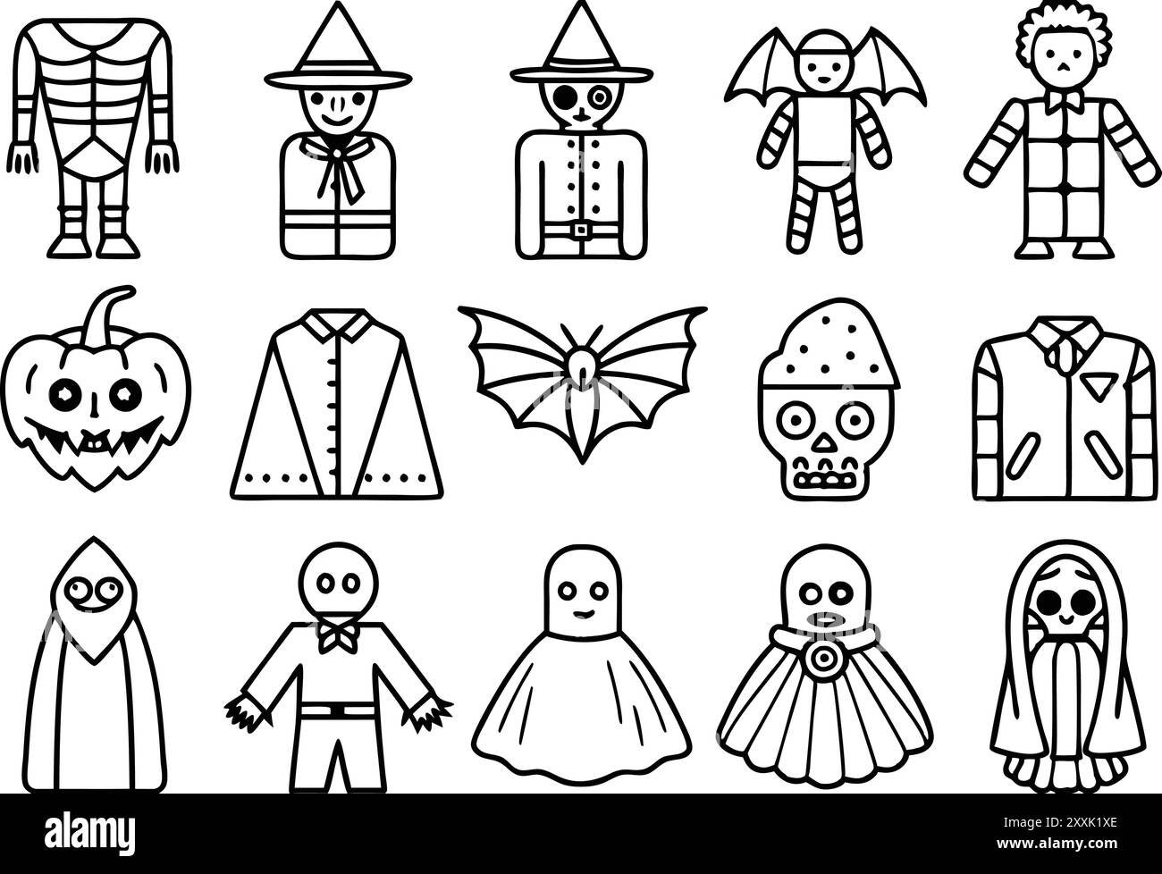 Cartoon costumes Black and White Stock Photos & Images - Alamy