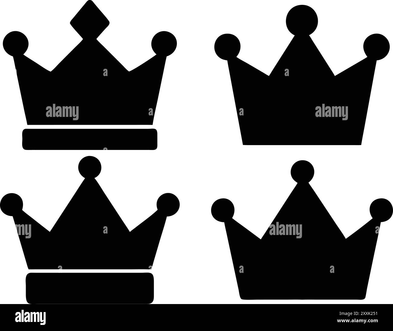 princess crown silhouette Stock Vector Image & Art - Alamy