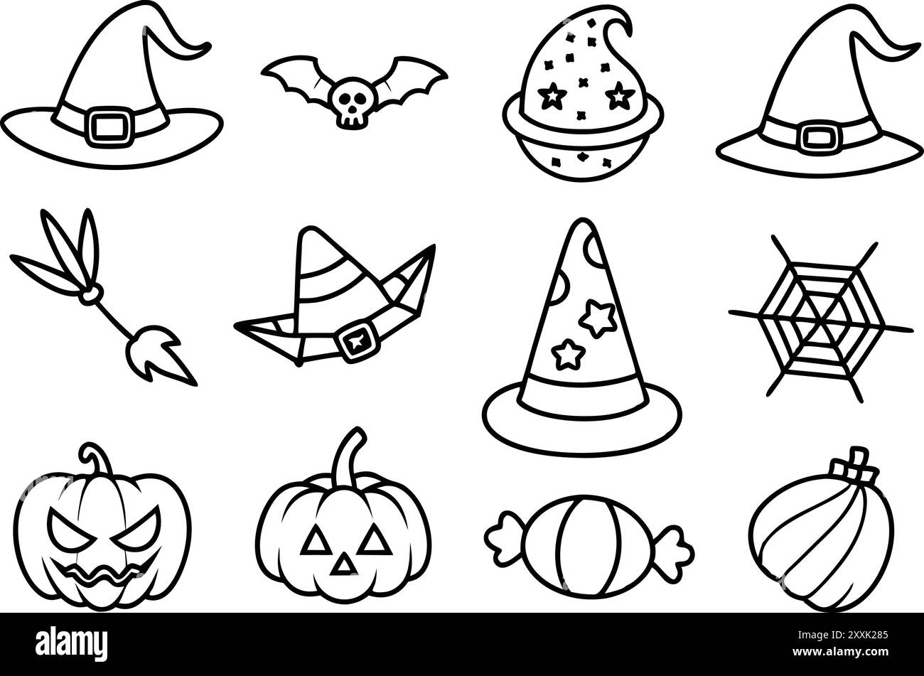 Vector halloween horizontal line Cut Out Stock Images & Pictures - Alamy