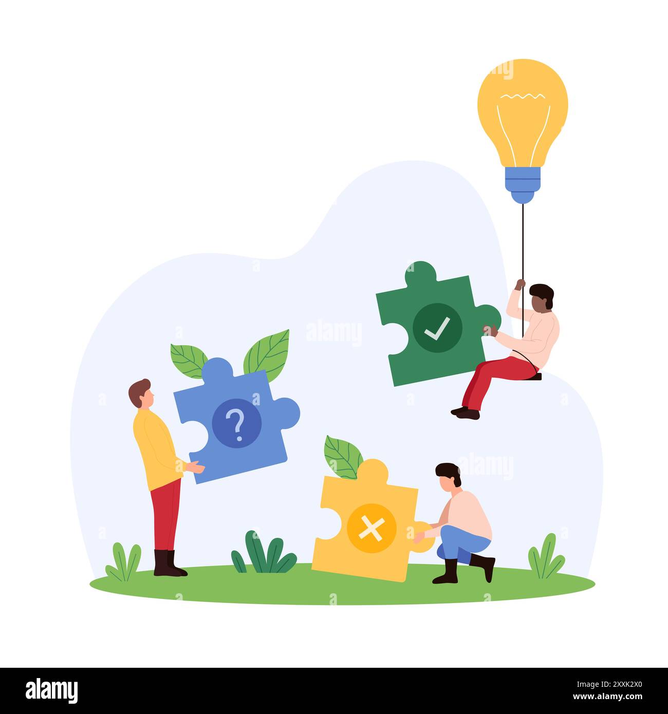 Light bulb question mark inside hi-res stock photography and images - Alamy