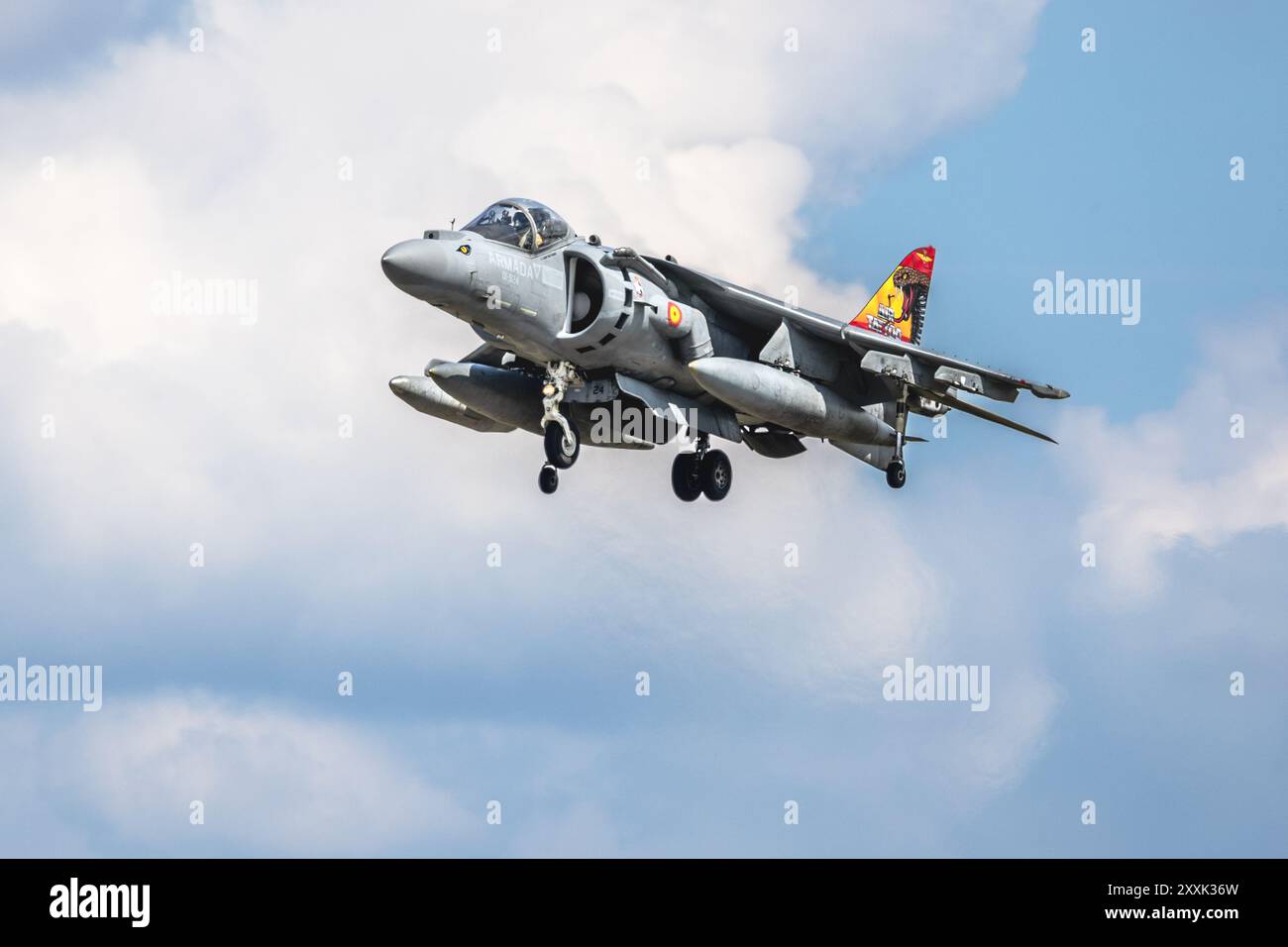 Spanish Navy - McDonnell Douglas AV-8B Harrier II, arriving at RAF ...
