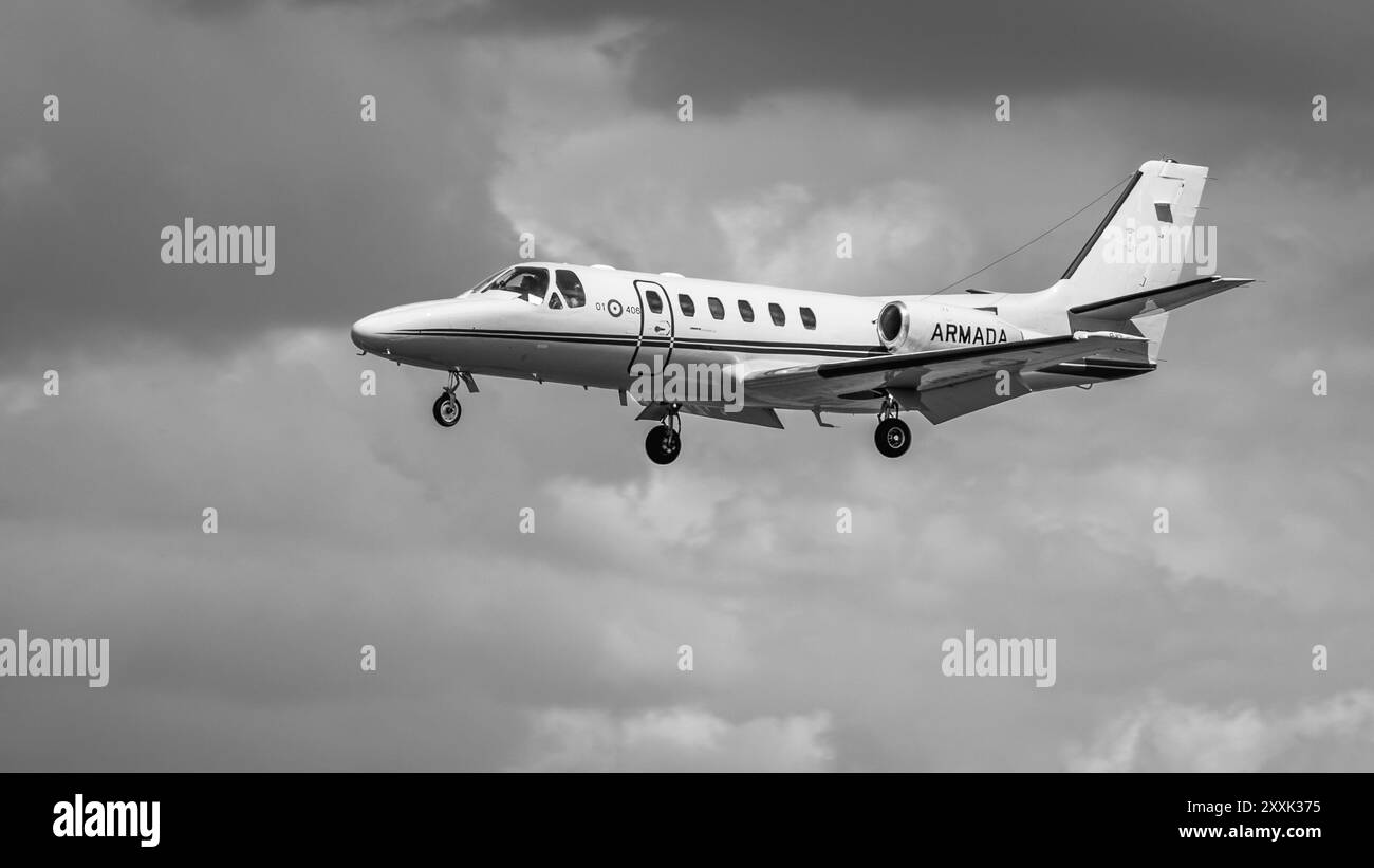 Spanish Navy - Cessna 550 Citation II, arriving at RAF Fairford to take ...