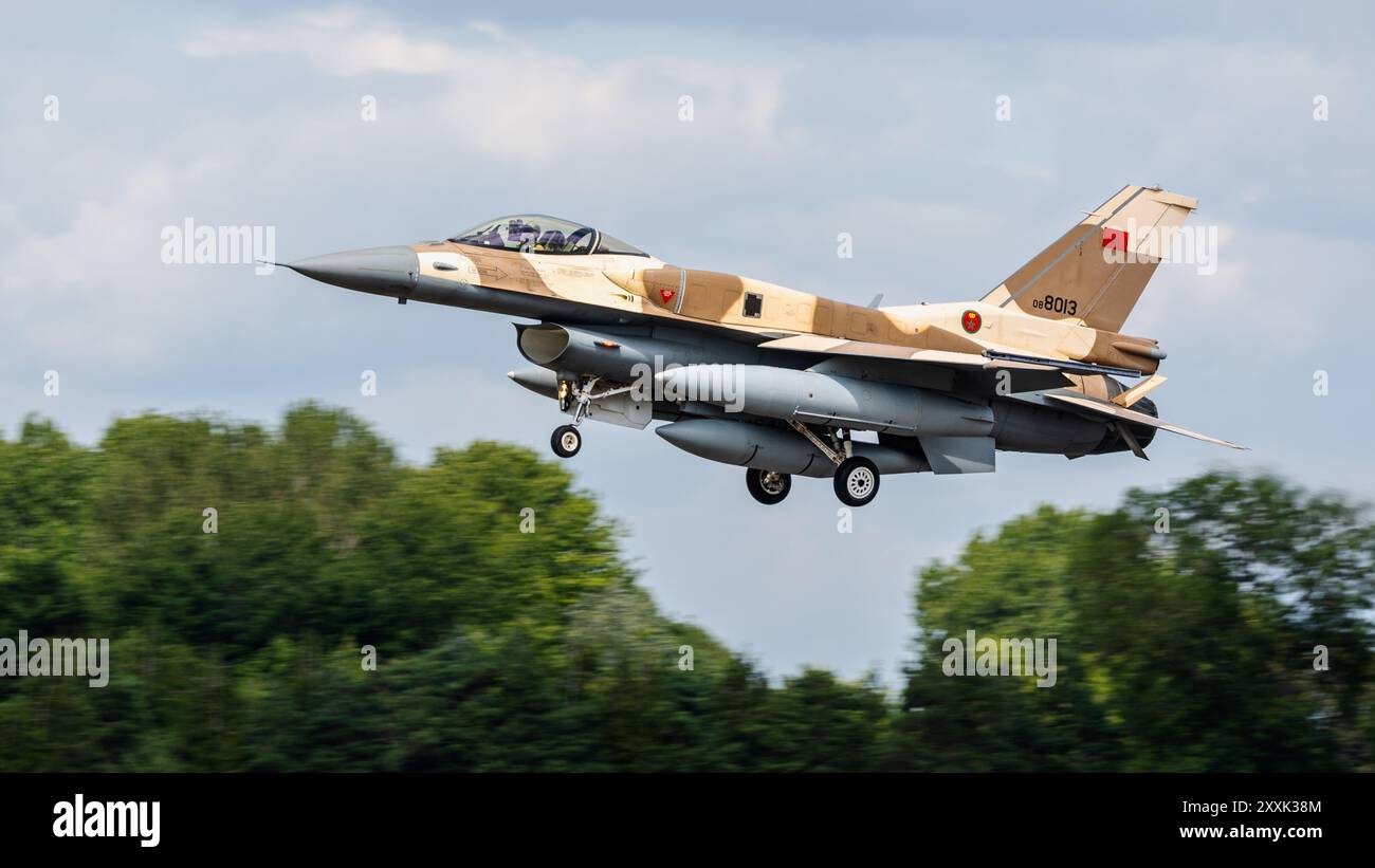 Moroccan Air Force - Lockheed Martin F-16 Fighting Falcon, arriving at ...