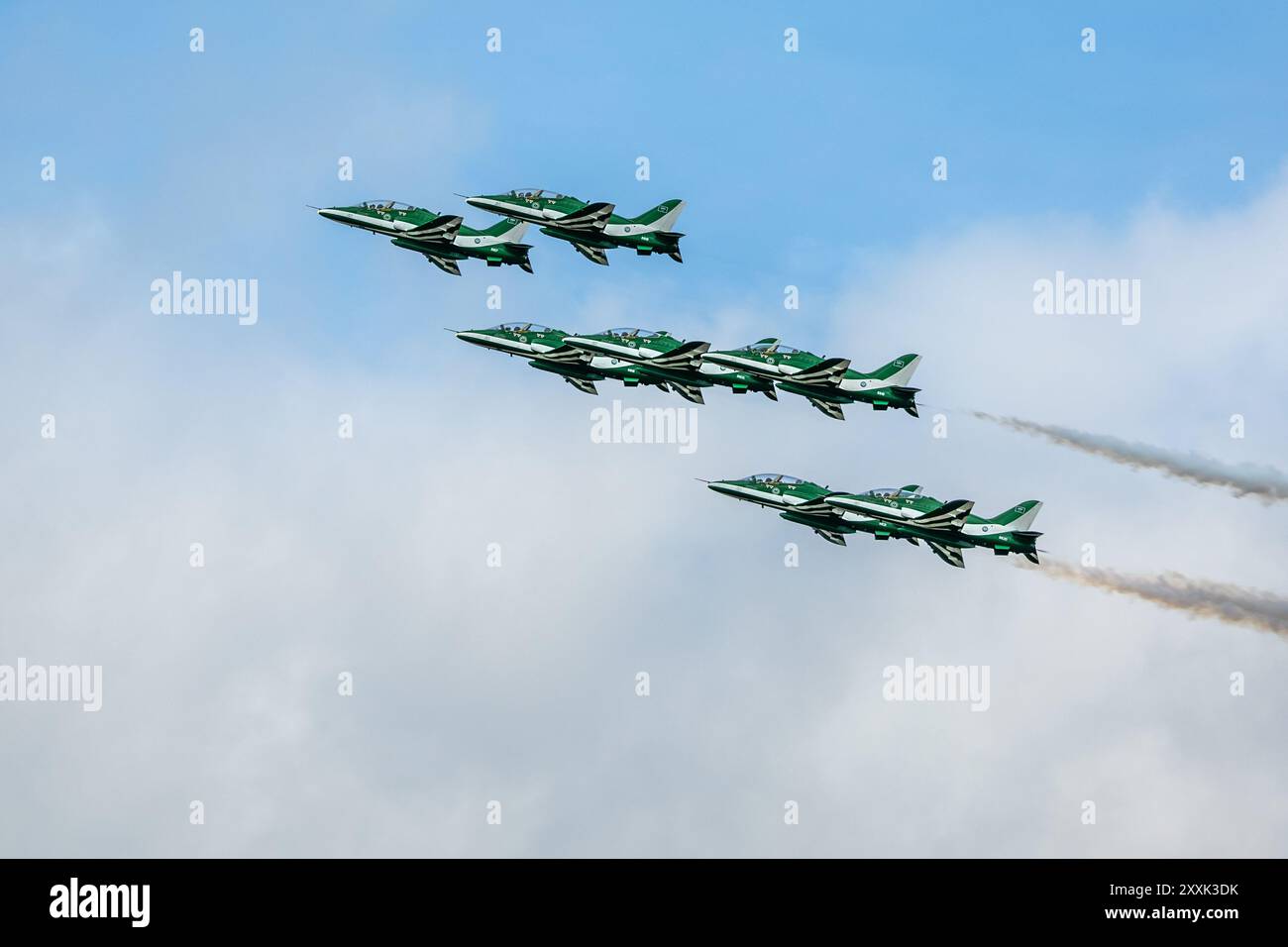 Royal Saudi Air Force - Saudi Hawks, arriving at RAF Fairford to ...