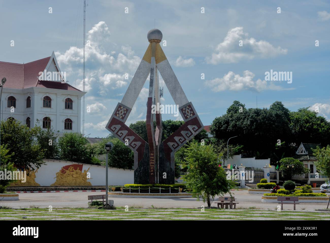 Suan Keo Lak Meung Independence Monument , Sam Neua, Houaphanh, Laos ...