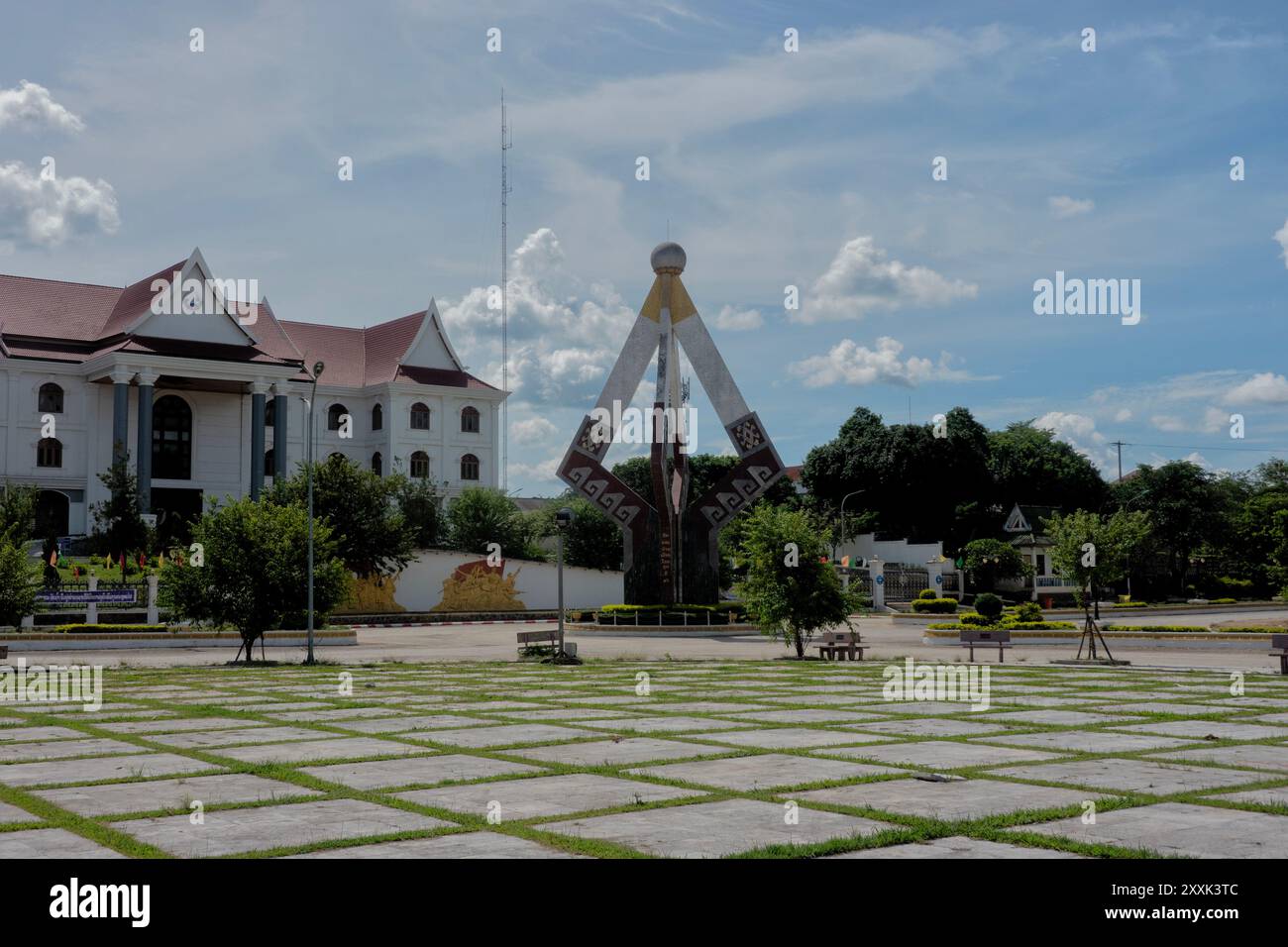 Suan Keo Lak Meung Independence Monument , Sam Neua, Houaphanh, Laos ...