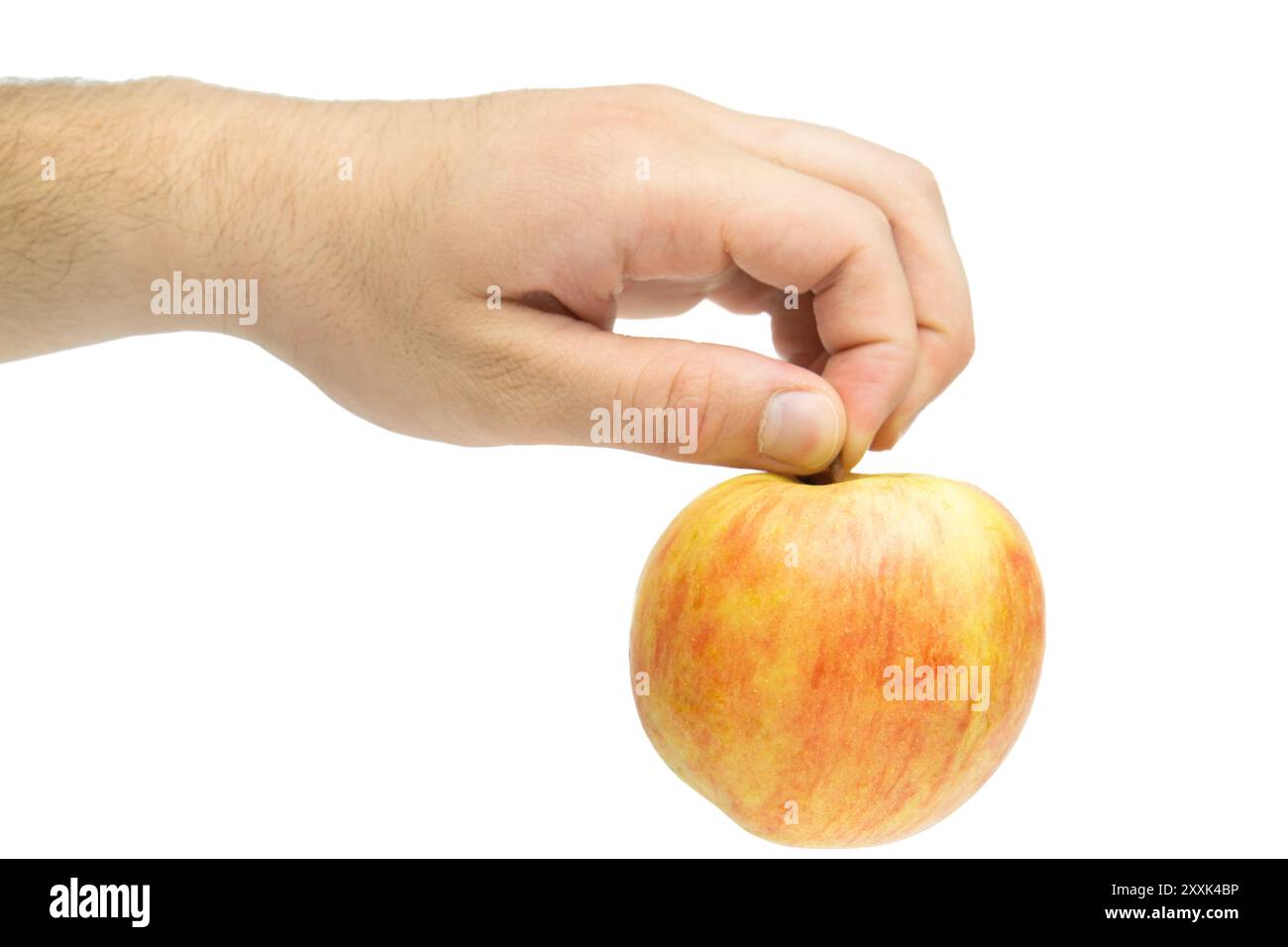Hand holding apple hi-res stock photography and images - Alamy
