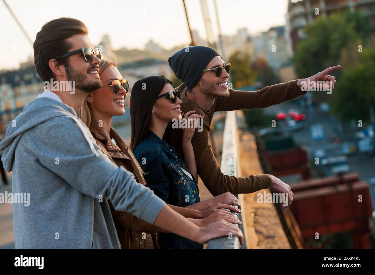 Group people pointing one hi-res stock photography and images - Alamy