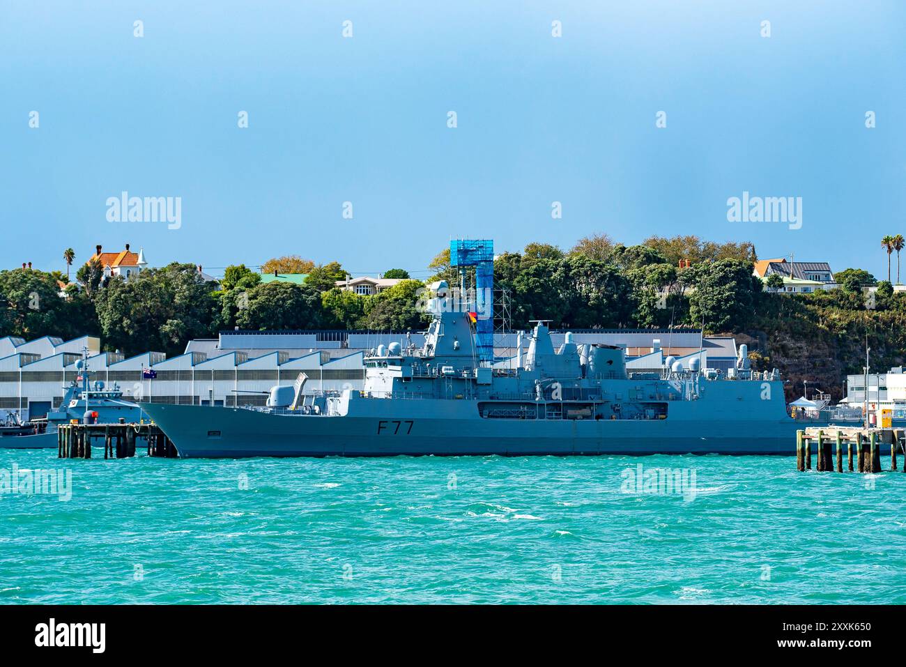 HMNZS Te Kaha (F77) is one of two Anzac-class frigates with the Royal ...