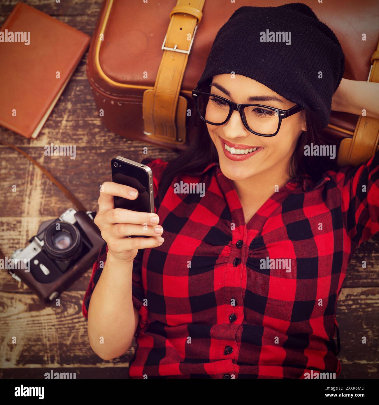 Woman taking break typing hi-res stock photography and images - Alamy