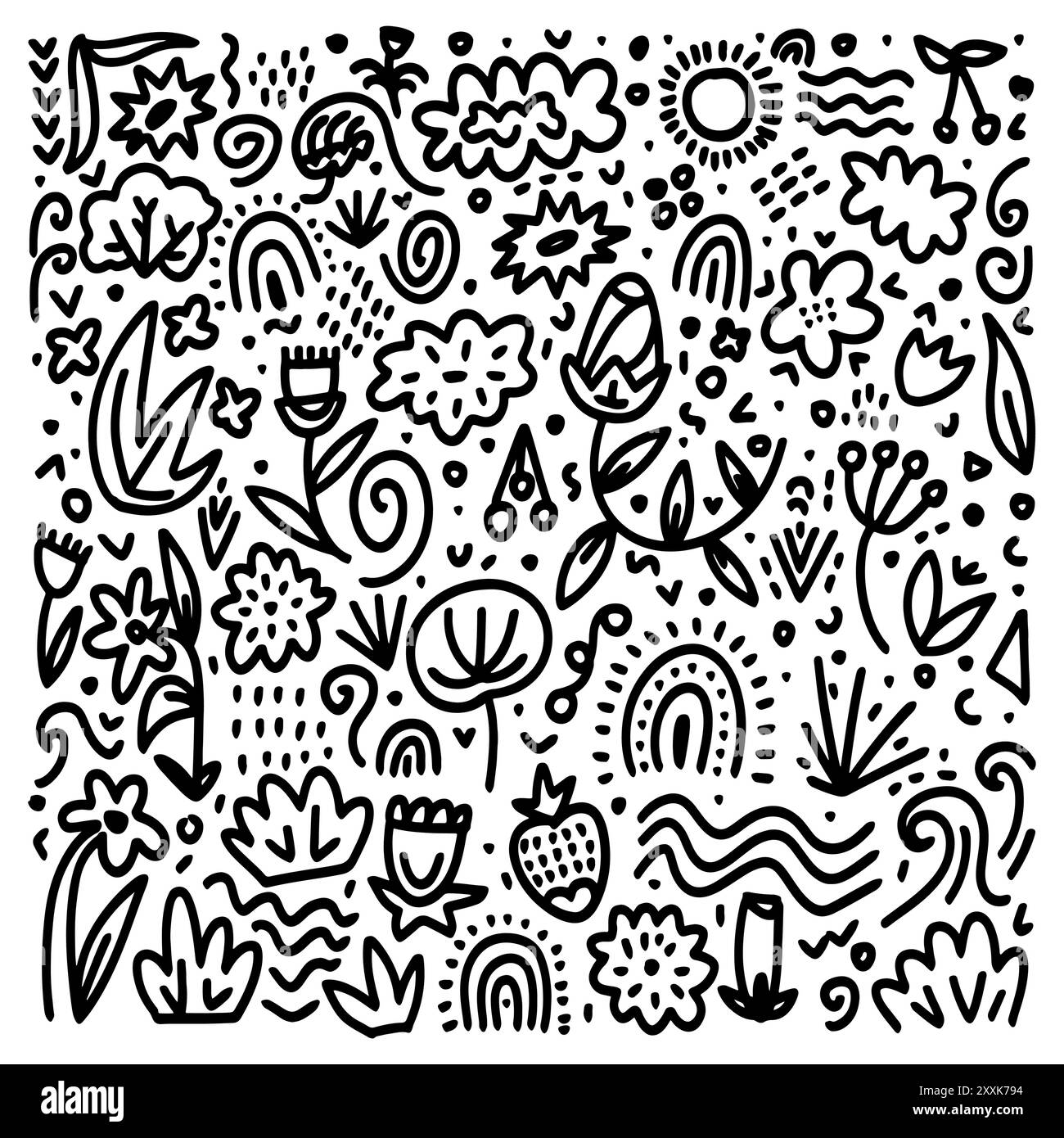 Boho clipart Black and White Stock Photos & Images - Alamy